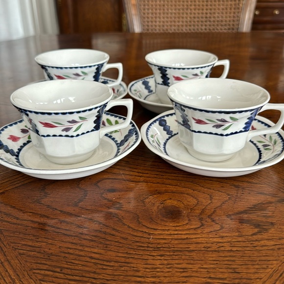 Adams | Dining | Set Of 4 Adams Lancaster English Ironstone Octogonal ...